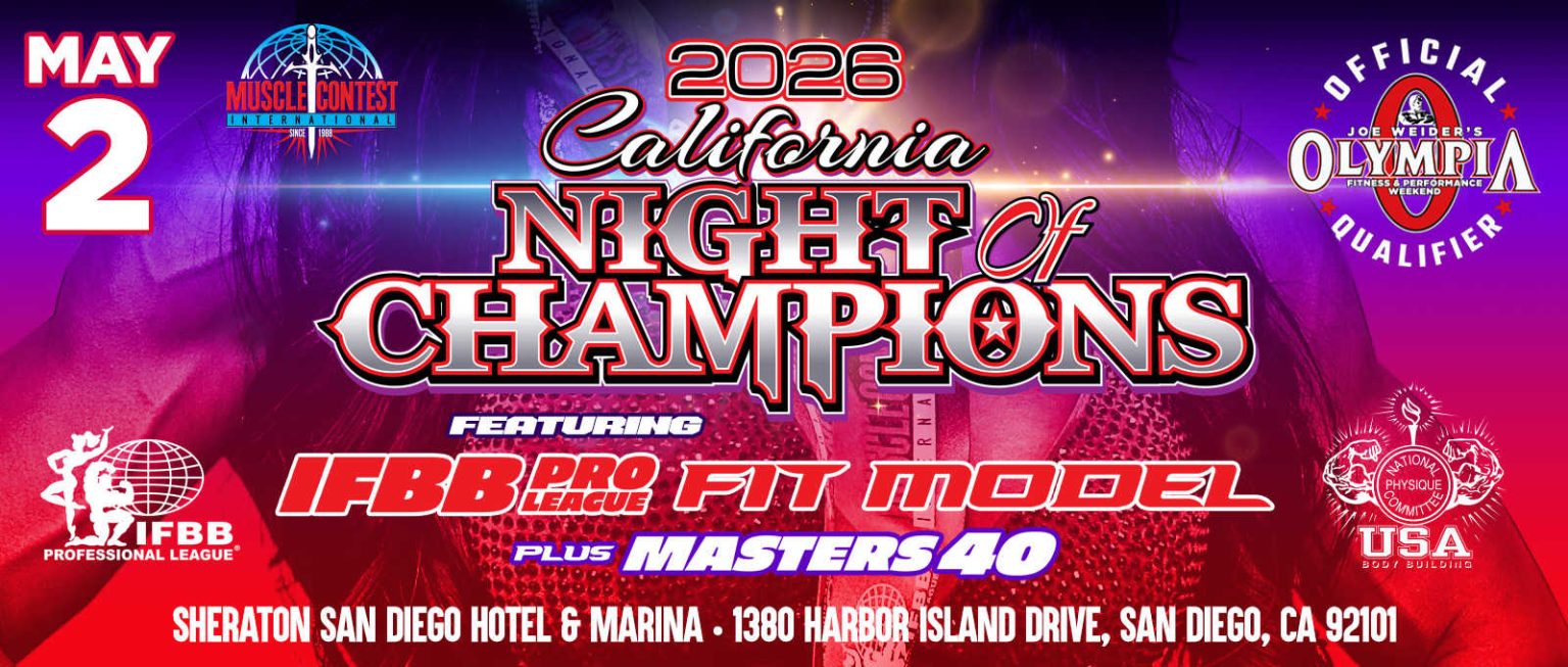 2026 California Night of Champions Pro - IFBB Pro